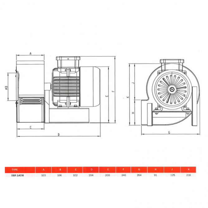 BVN-VENTILATOR OBR 200M-2K