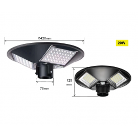 LED ULIČNA SOLARNA SVETILJKA E05 20W 4000K