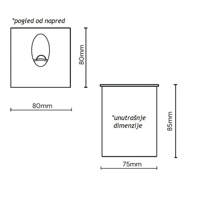 ZIDNA LED LAMPA L2830-13 3.5W 4000K