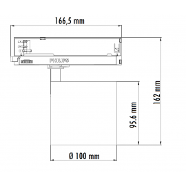 LED REFLEKTOR ŠINSKI 301210-1 30W 3000K BELI TROFAZNI