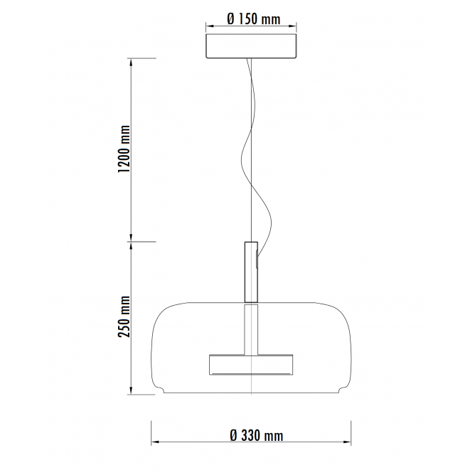 LUNA 215 LUSTER 24W 3000K MESING