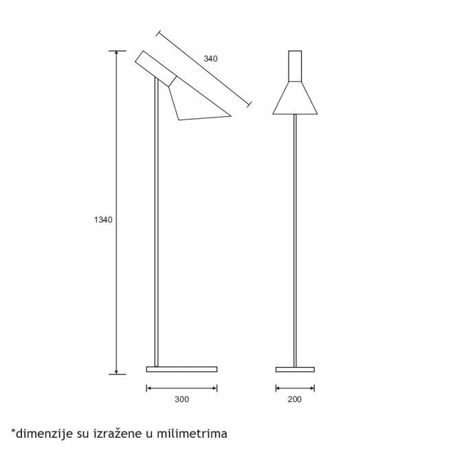 LUNA 296 PODNA LAMPA 1*E27