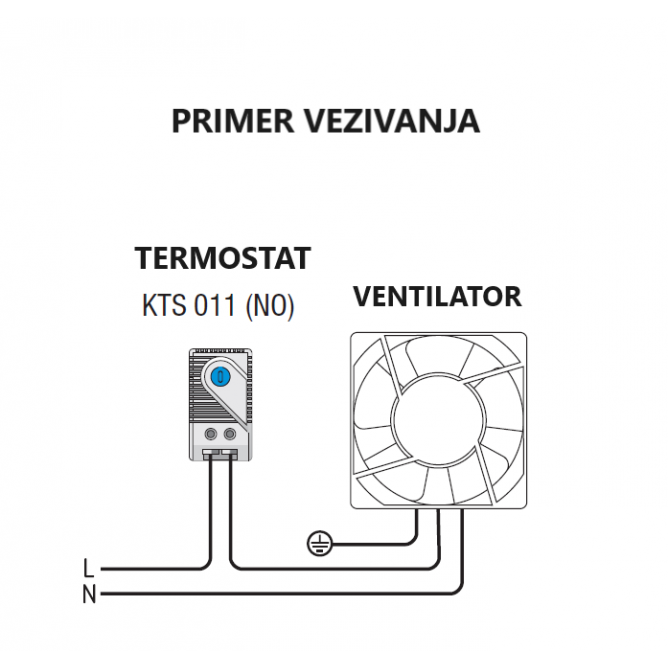 TERMOSTAT KTS 011 (NO)