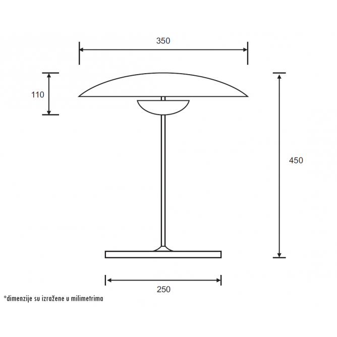 LUNA 304 STONA LAMPA 12W 3000K