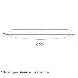 LED PLAFONJERA DCL1213 28W 3000/4000/6500K IP54