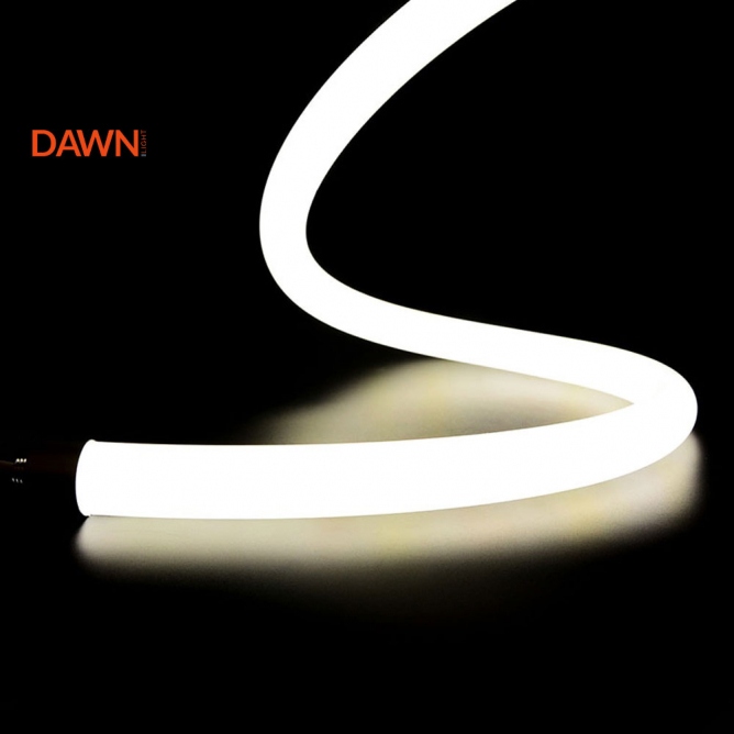 LED NEON FLEX CREVO 220V 7W/m 4000K IP65 (KL-2835-120-4000K, ø14mm)